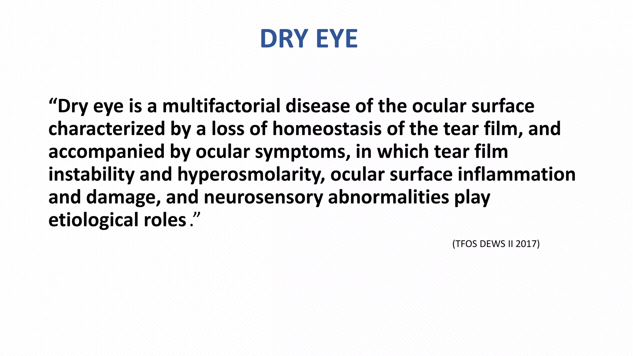 Dry eye management | PDF