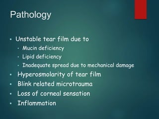 Dry eye pathology | PPTX