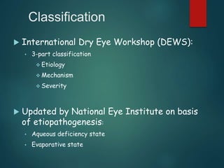 Dry eye pathology | PPTX