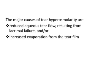 Dry eye syndrome | PPTX