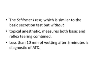 Dry eye syndrome | PPTX