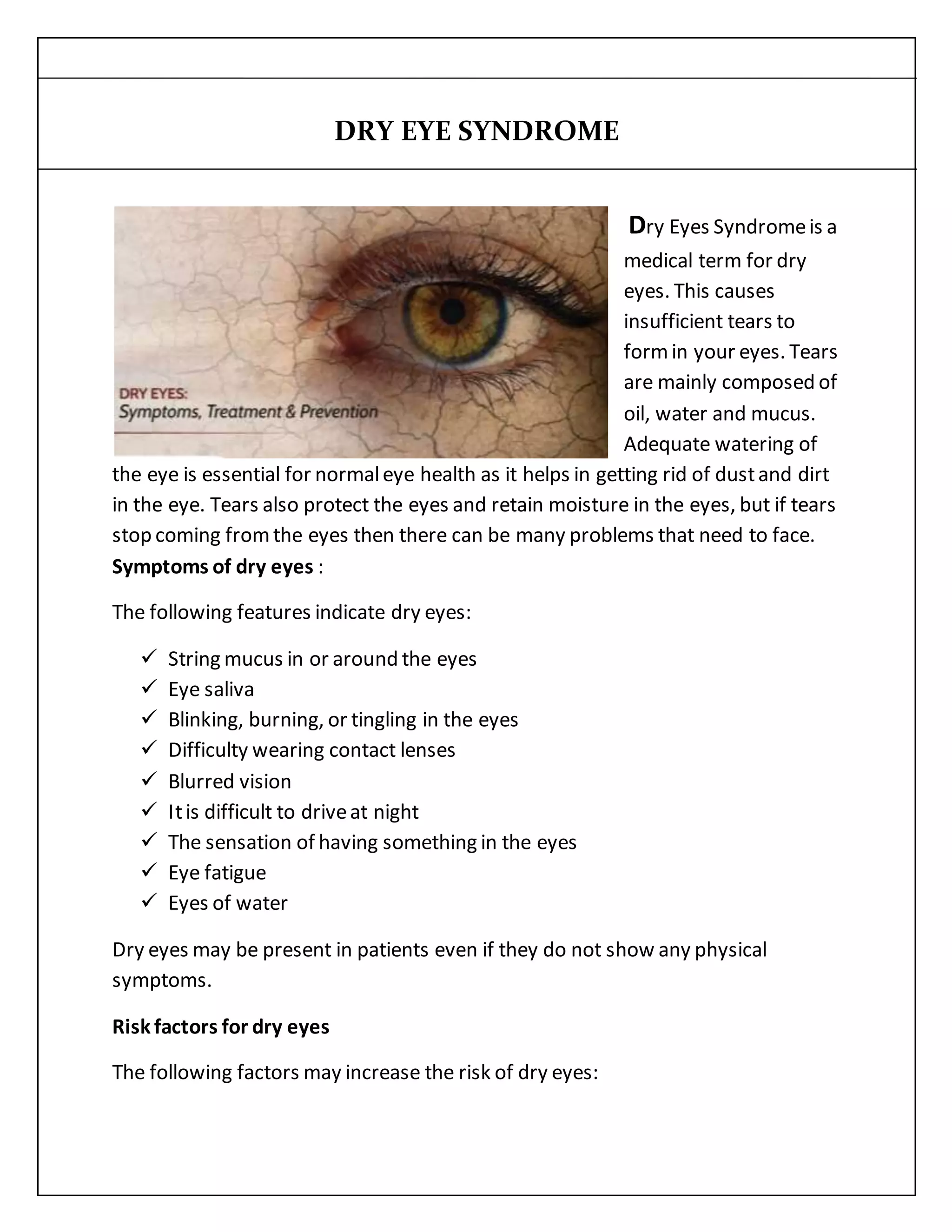 Dry Eye Syndrome.docx