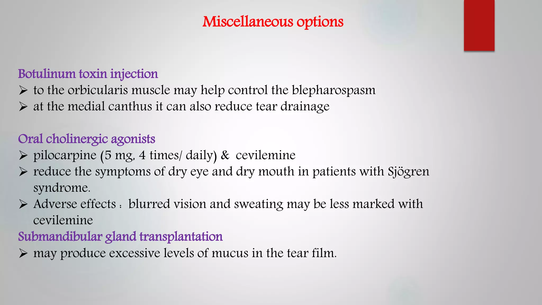 Dry eye treatment | PPTX