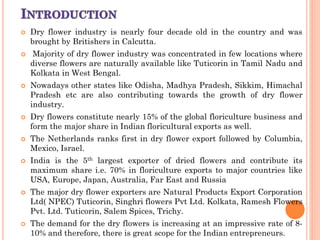 Dry flower processing technology | PDF