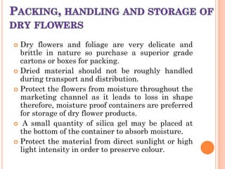Dry flower processing technology | PDF