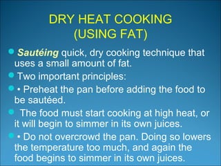 Dry heat cooking method | PPT