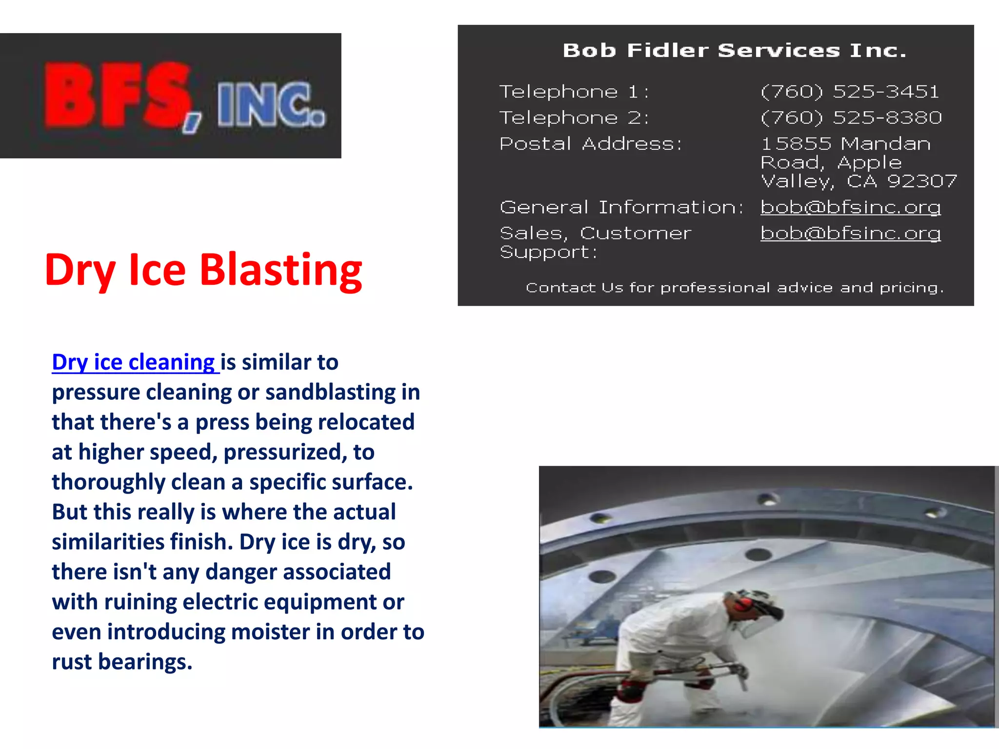 Dry ice blasting | PPT
