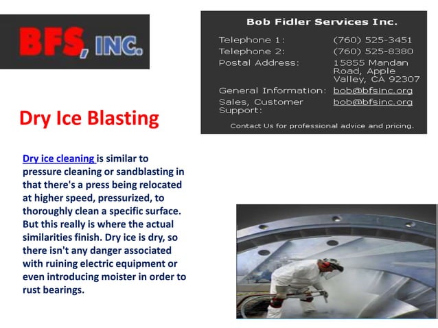 Dry ice blasting | PPT