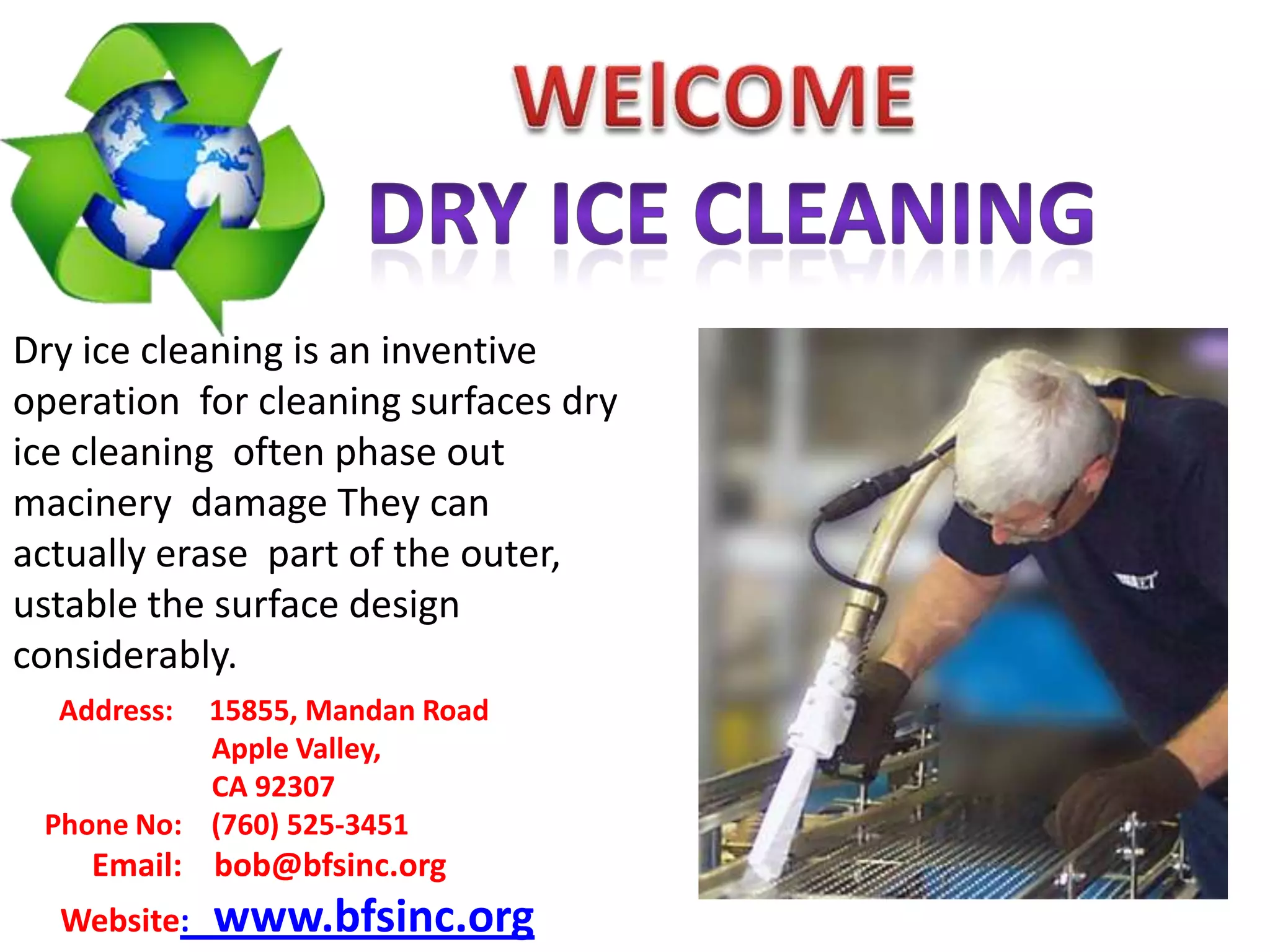 Dry ice cleaning | PPT