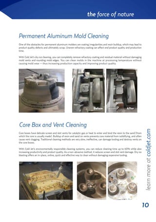 Dry ice cleaning for foundry catalog cold jet | PDF