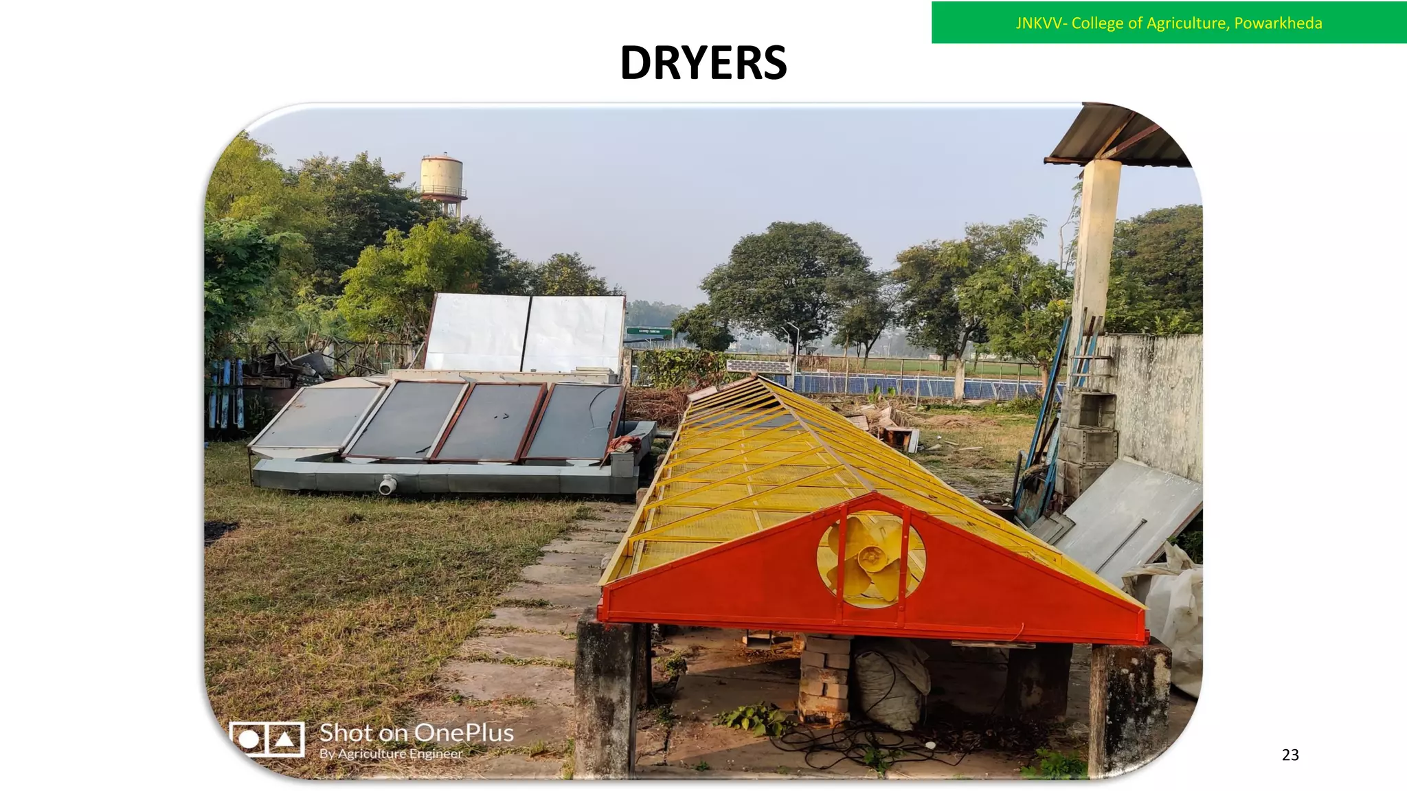 Drying of agriculture product (Cereals, Pulses and Oilseed ) and ...