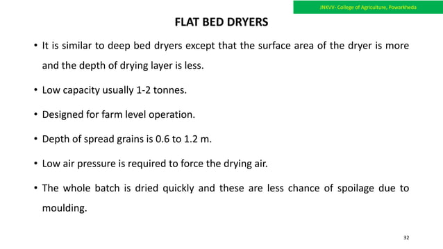 Drying of agriculture product (Cereals, Pulses and Oilseed ) and ...
