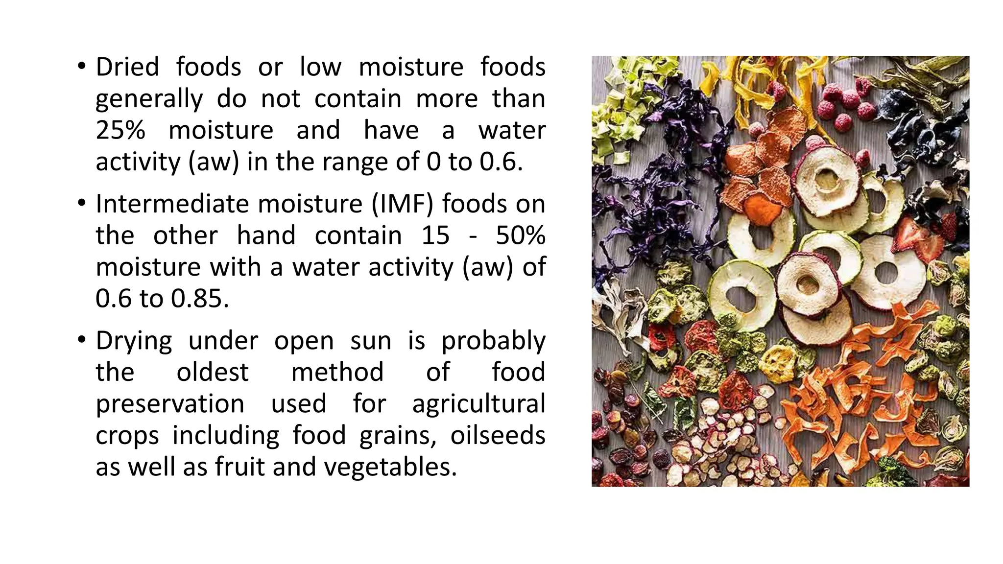 Drying & Dehydration of Fruit & Vegetable- Principle, equipment ...
