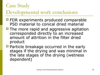 Drying in hte pharmaceutical ptocesses technology | PPT