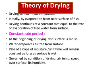 DRYING DEHYDRATION PROCESS IN FISH PRESERVATION | PPTX