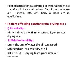 DRYING DEHYDRATION PROCESS IN FISH PRESERVATION | PPTX