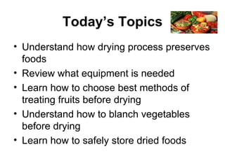 Drying Foods | PPT