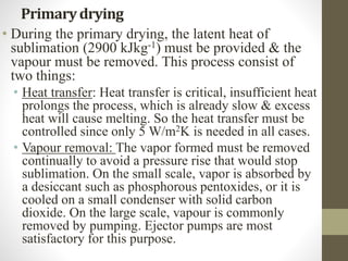 Drying freeze-drying | PPTX