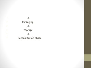 Drying freeze-drying | PPTX