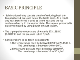 Drying freeze-drying | PPTX