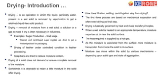 Drying of Wet Solid- KERONE | PDF