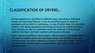 Mechanism f drying | PPTX