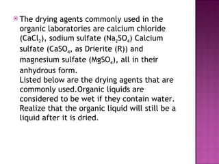 Drying agent | PPT