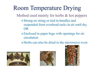 Drying and dehydration of fruits and vegetables | PDF