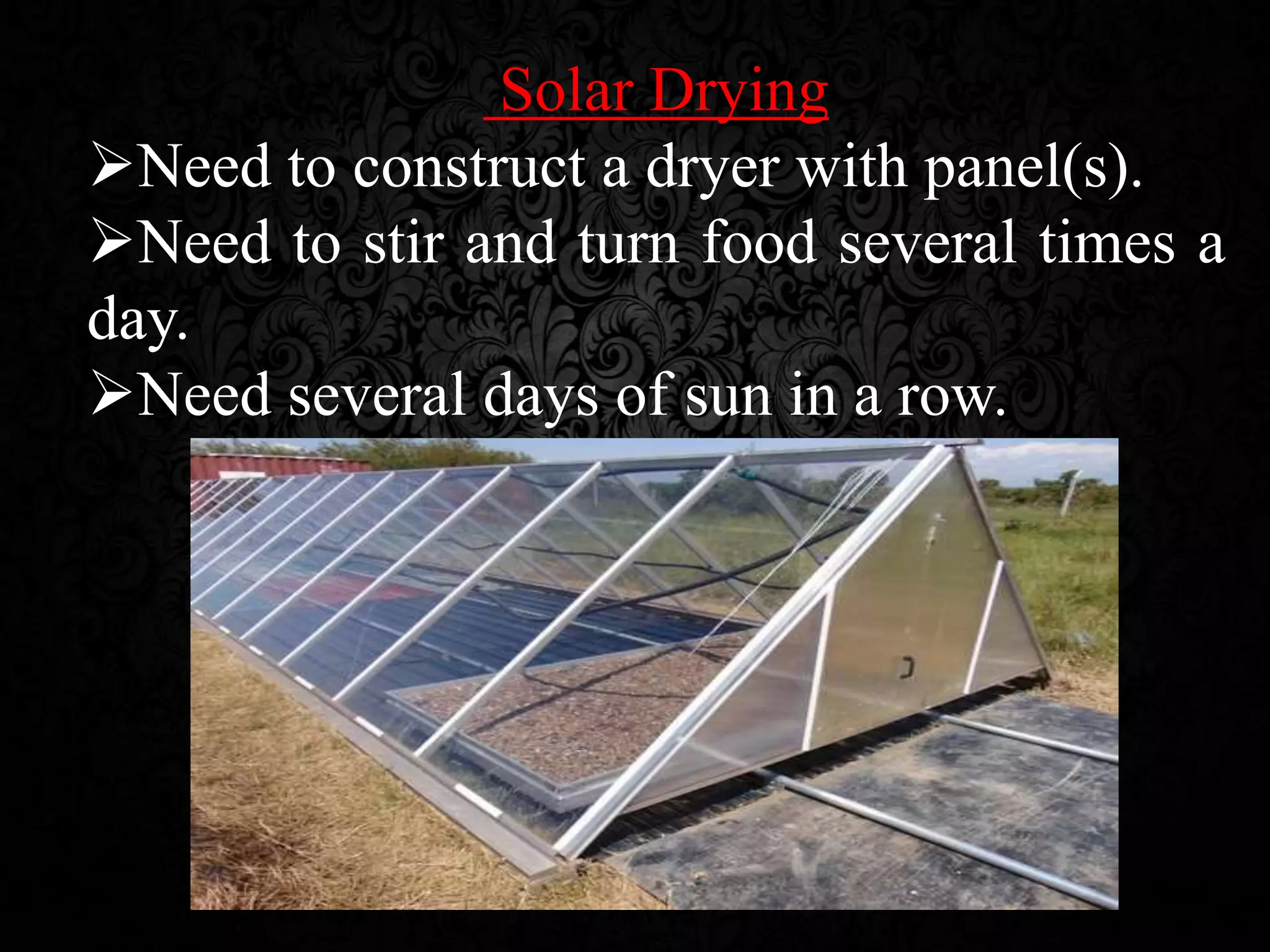 Drying and dehydration of fruits and vegetables | PPTX