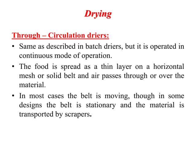 Drying equipments | PPTX