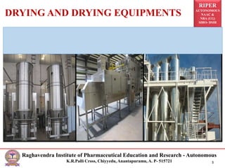 Drying equipments | PPTX