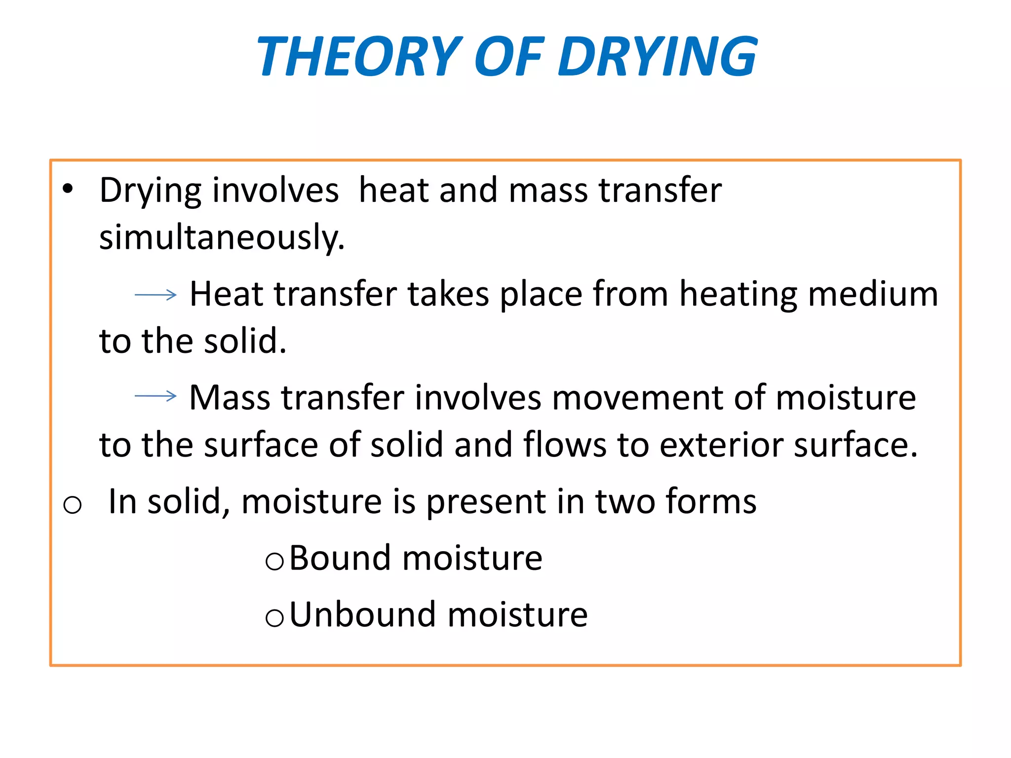 Drying PHYSICAL PHARMACY (PHARMACEUTICS) | PPTX