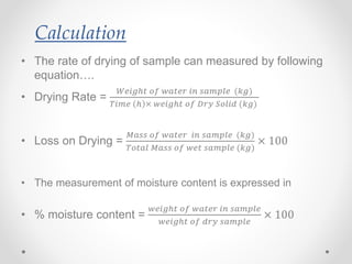 Drying & its process | PPTX
