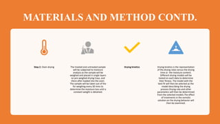 DRYING KINETICS OF DISCOREA SPP for preservation of yam.pptx