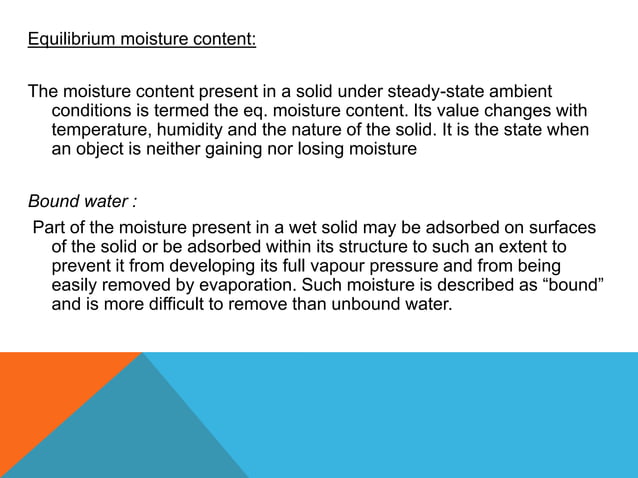 Drying (principles) | PPTX