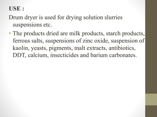 Drying (dryers) | PPTX