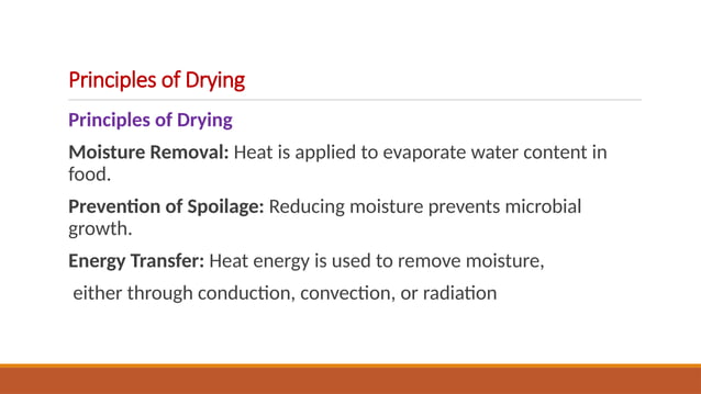 drying methods of food (different types of drying methods and dryers ...
