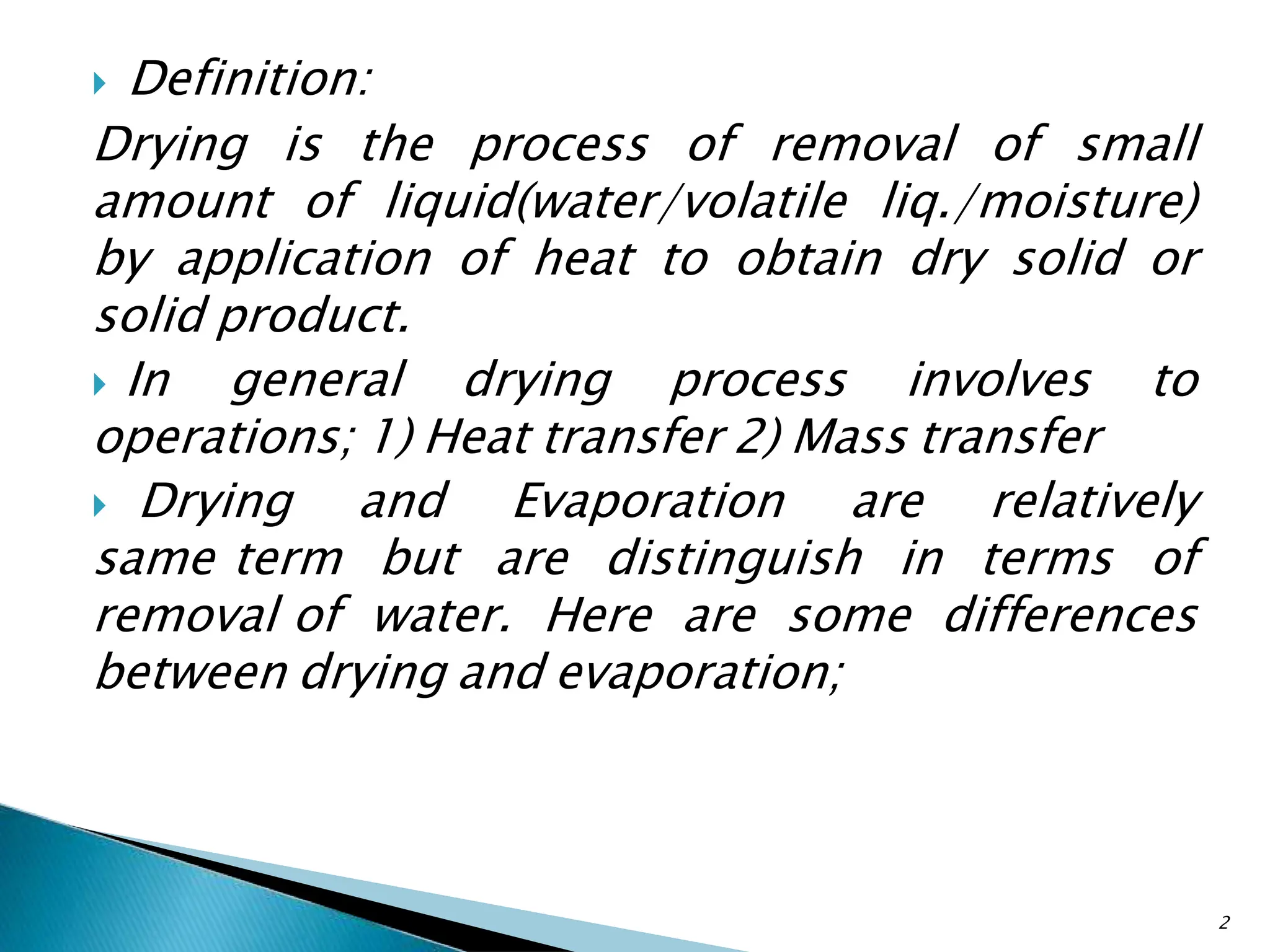 Drying MSG.ppt Bachelor pf Pharmacy SEM-III | PPT