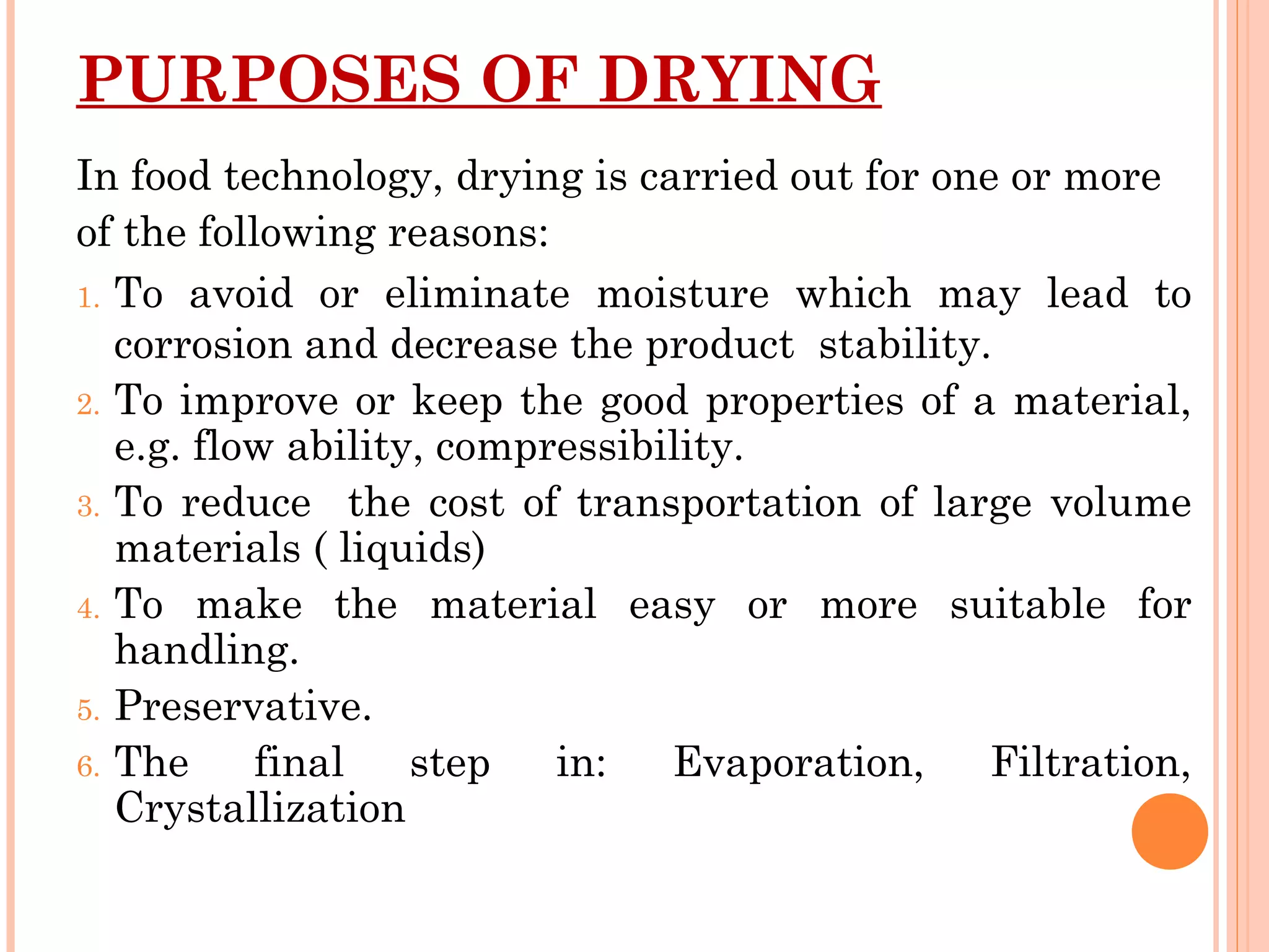 Drying of food | PPT