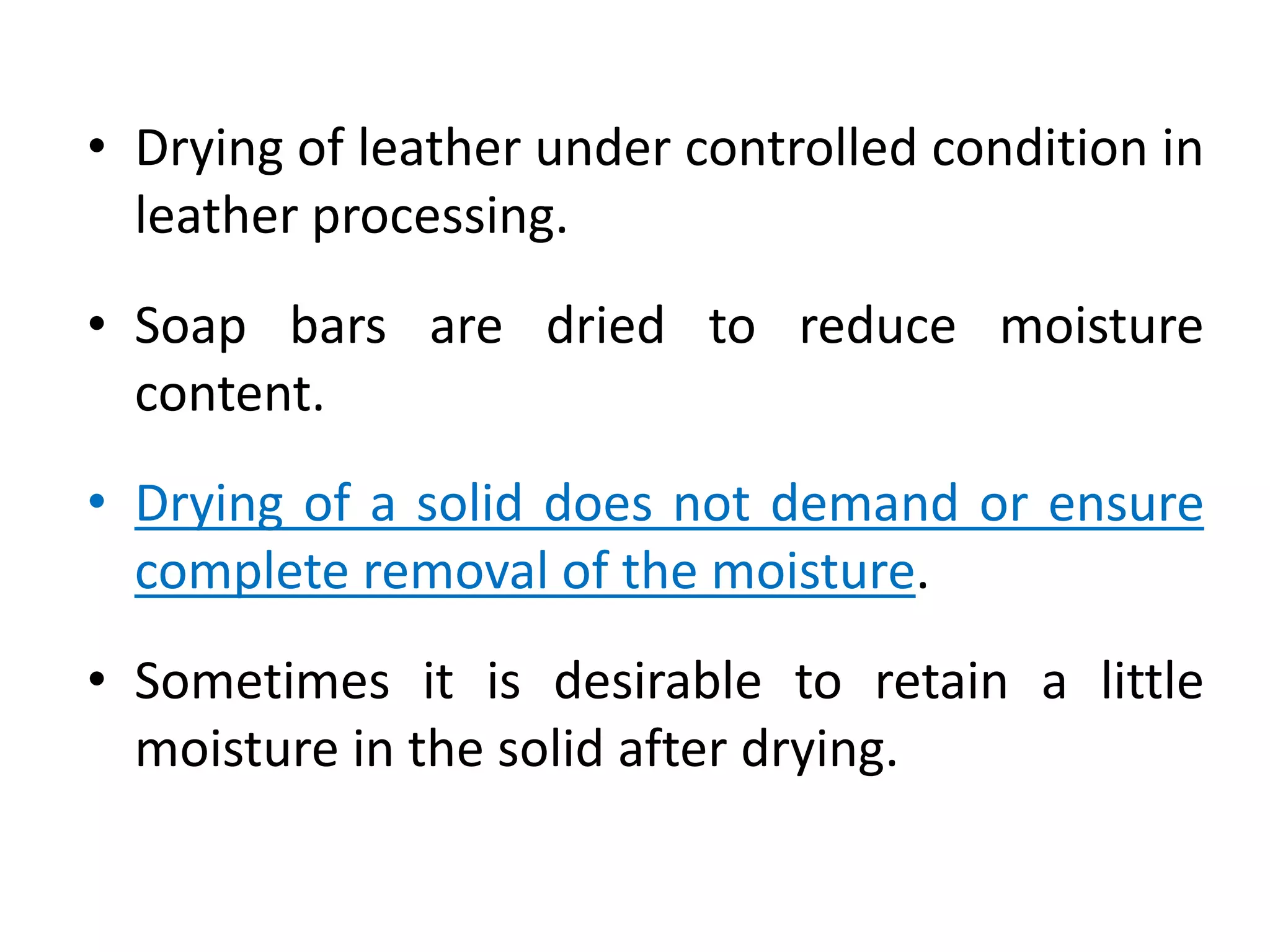 Drying of wet solids | PPTX