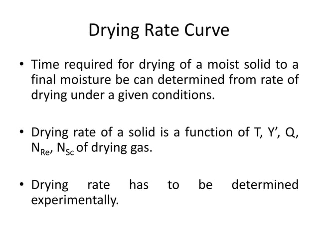Drying of wet solids | PPTX | Chemistry | Science