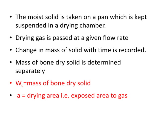 Drying of wet solids | PPTX | Chemistry | Science