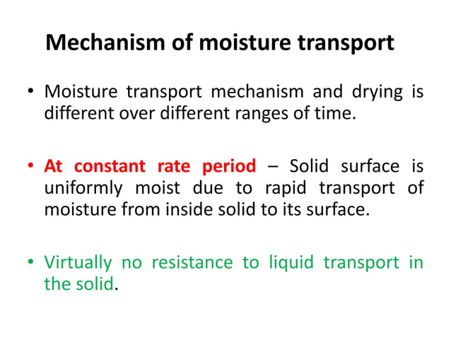 Drying of wet solids | PPTX | Chemistry | Science