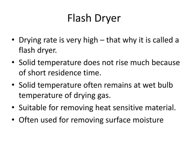 Drying of wet solids | PPTX | Chemistry | Science