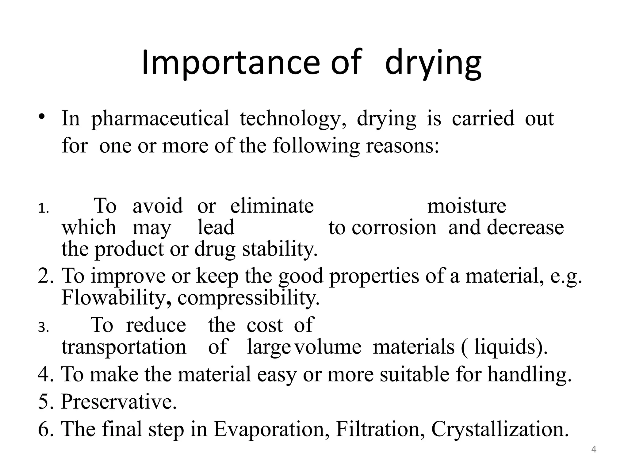 Pharmaceutical Drying and its Importance. | PPTX