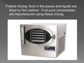 Drying preservation | PPTX