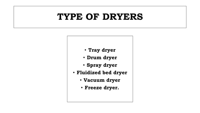 Drying process | PPT