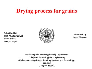 dryingprocessforgrain-200501174814.pptx | Agriculture | Industries