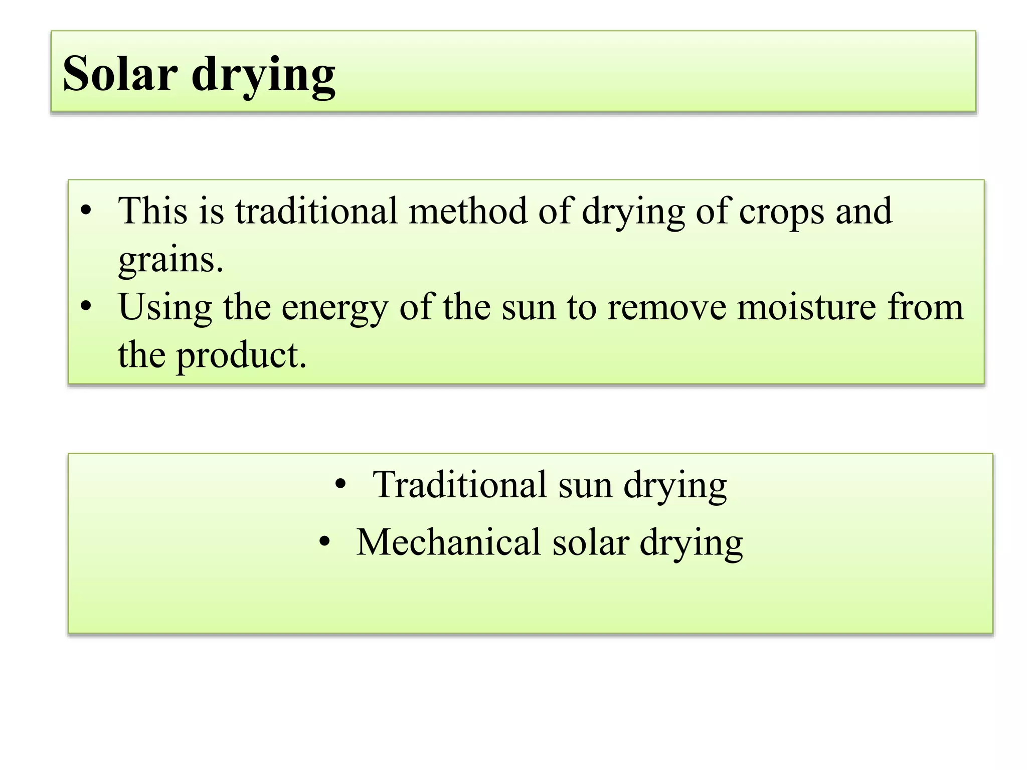 Drying process for grain | PPTX