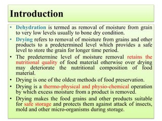 Drying process for grain | PPTX